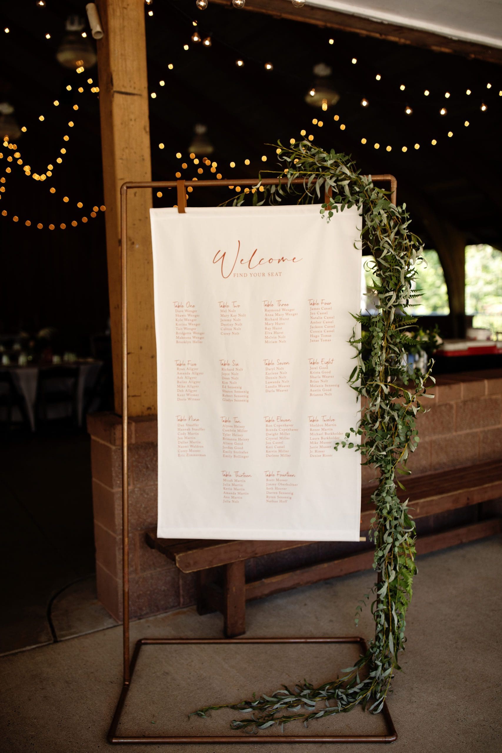 Canvas Banner / Seating Chart | Springhouse Creative