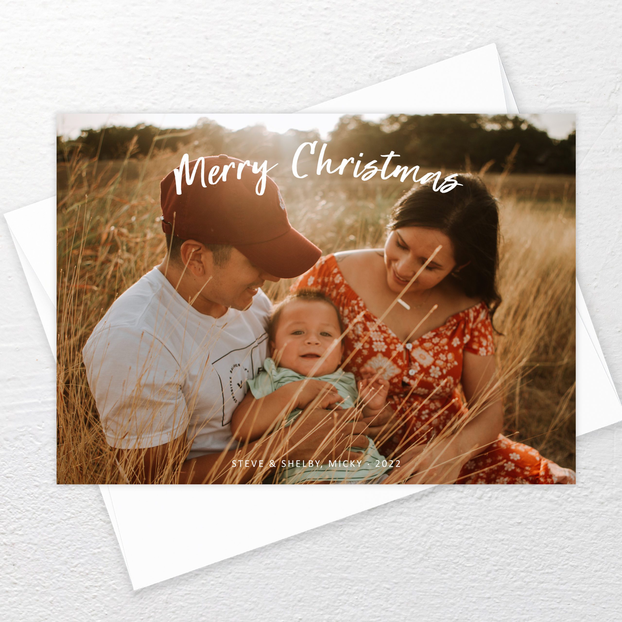 Arched Text - Christmas Seasonal Photo Card | Springhouse Creative