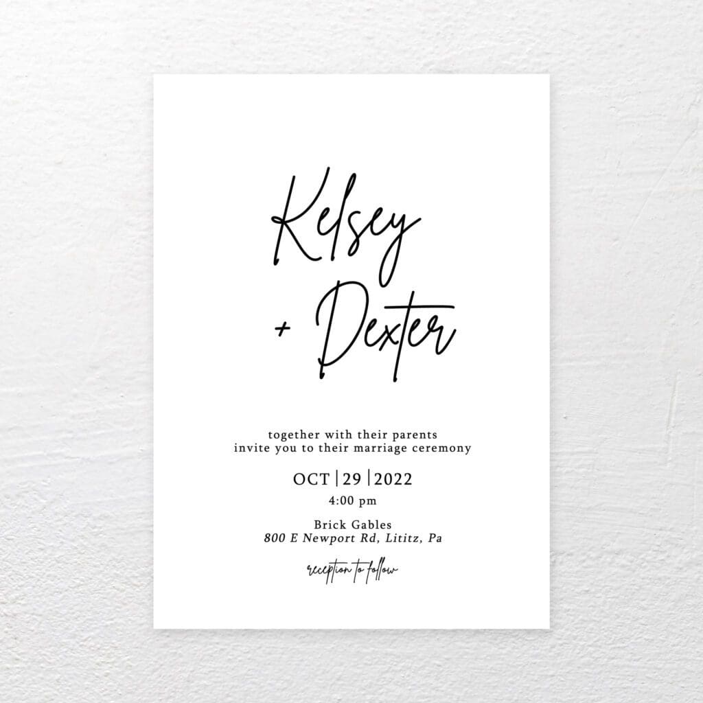Dexter Wedding Invitation Suite | Springhouse Creative