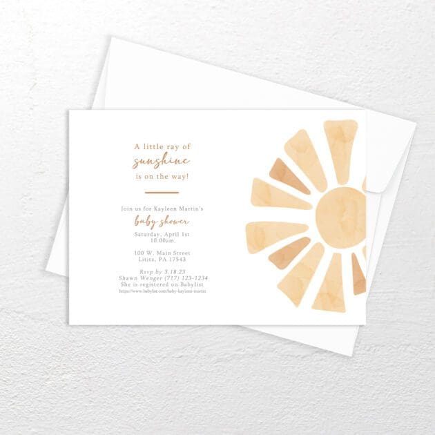 Sunshine Invitation | Springhouse Creative