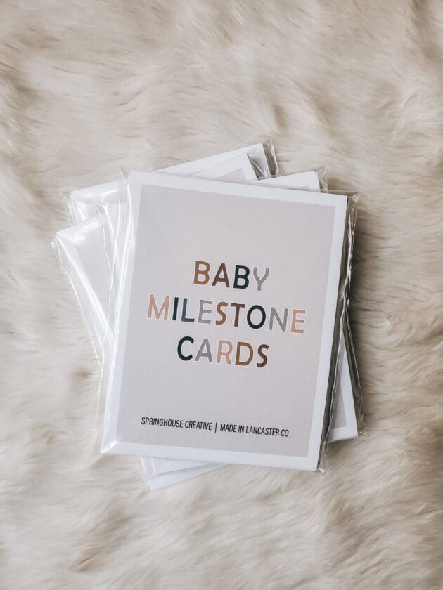 Baby Milestone Cards | Springhouse Creative
