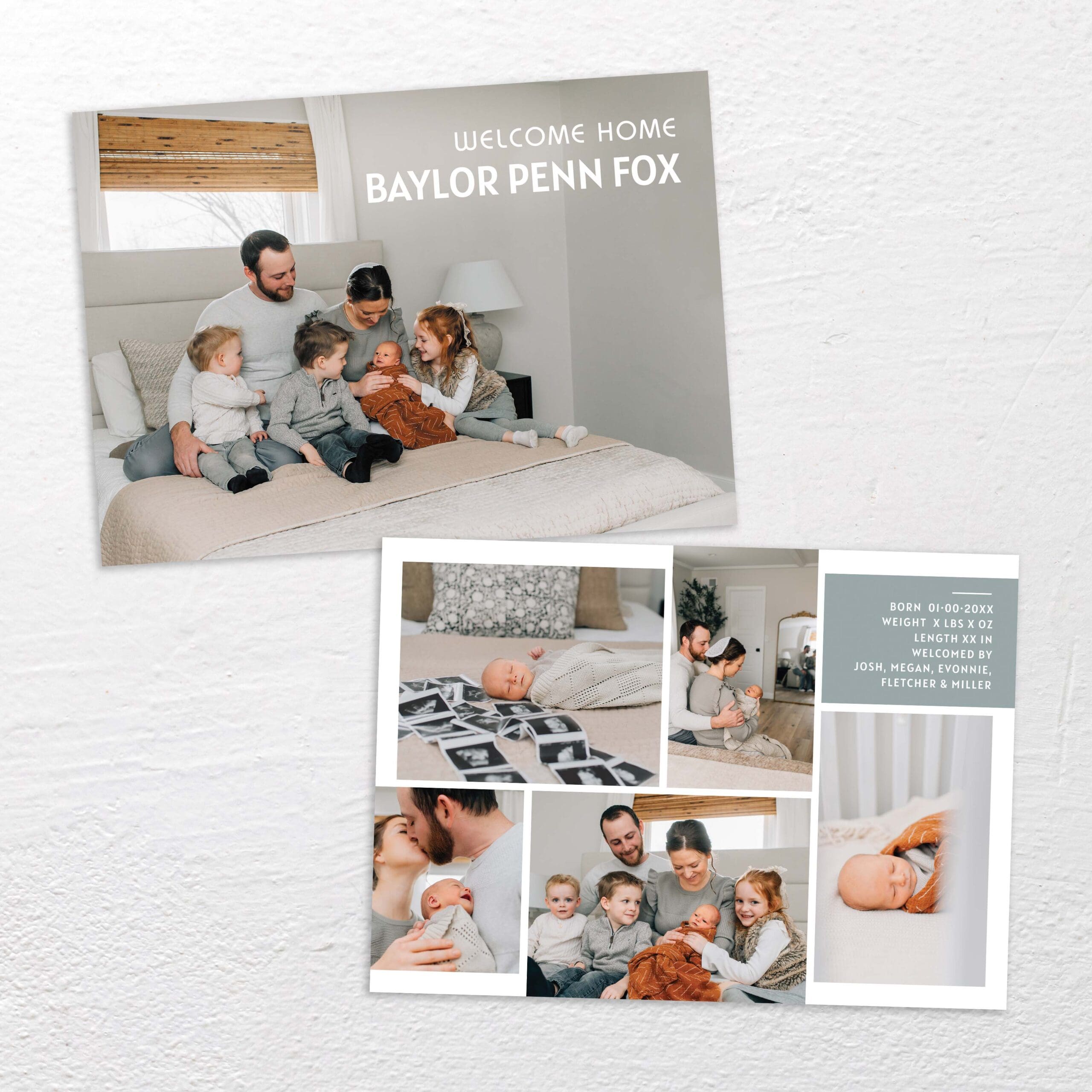 Baylor Baby Announcement Card | Springhouse Creative