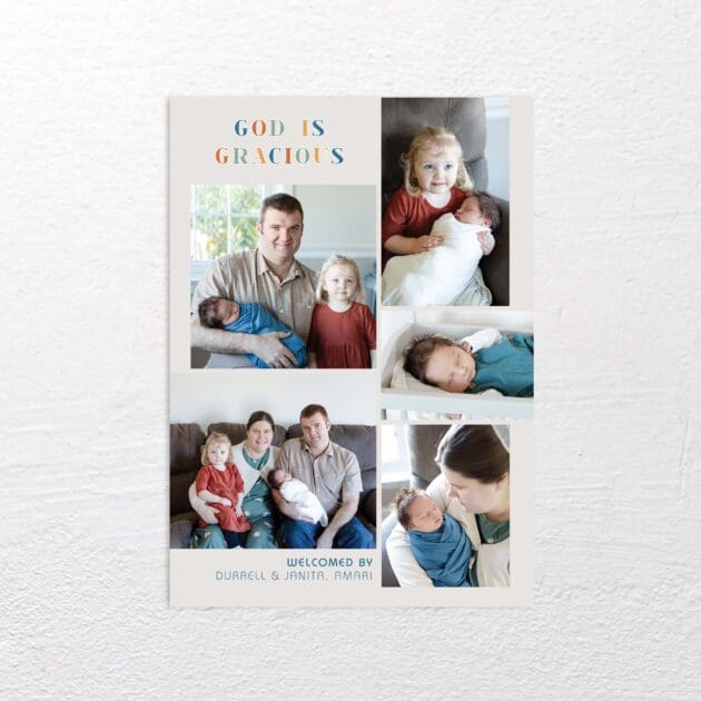 Zane Baby Announcement Card | Springhouse Creative