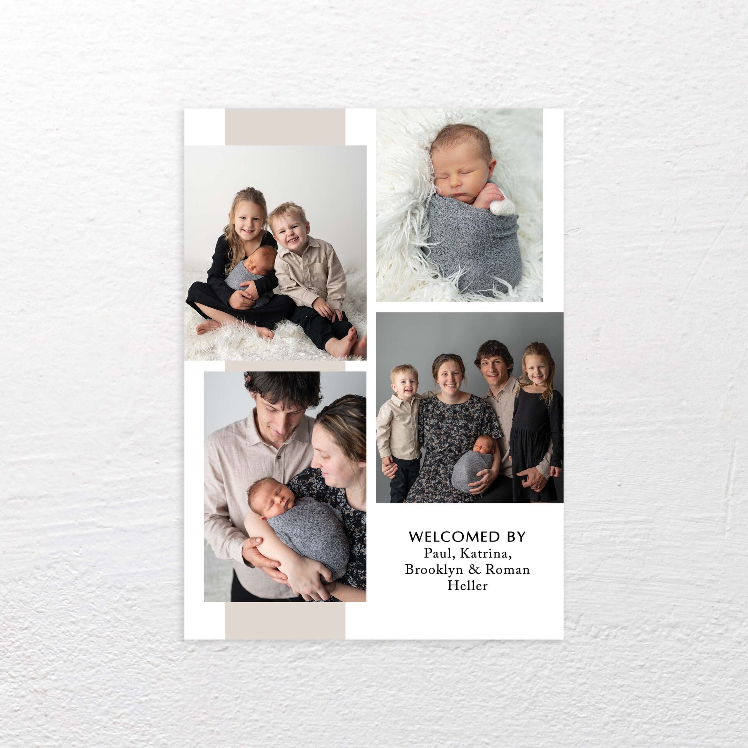 David Baby Announcement Card | Springhouse Creative